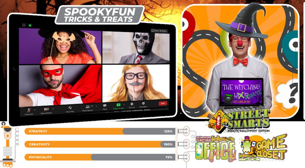 Remote Halloween Team Building Activities- Adventure Games